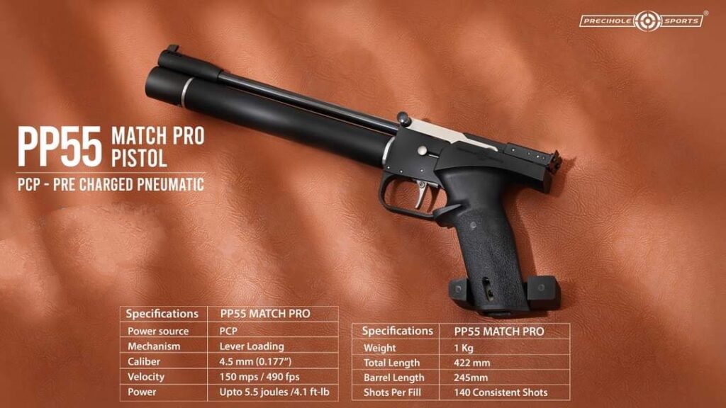 Precihole PP55 Match Pro Competition Air Pistol | Air Gun Pellets